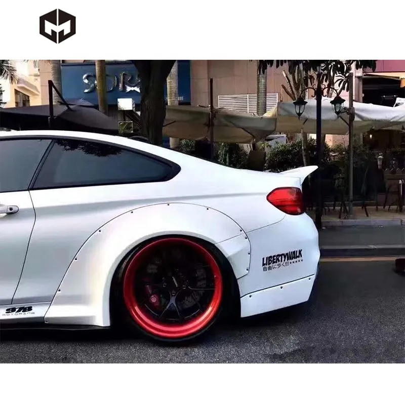 Fiberglass Front Rear Bumper Side Skirt Fender F80 F82 LB WIDE Body Kit ...