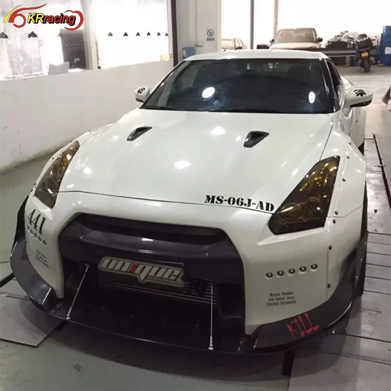 Rocket Bunny Style Fiber Glass FRP Wide Body Kit For Nissan GTR R35 ...