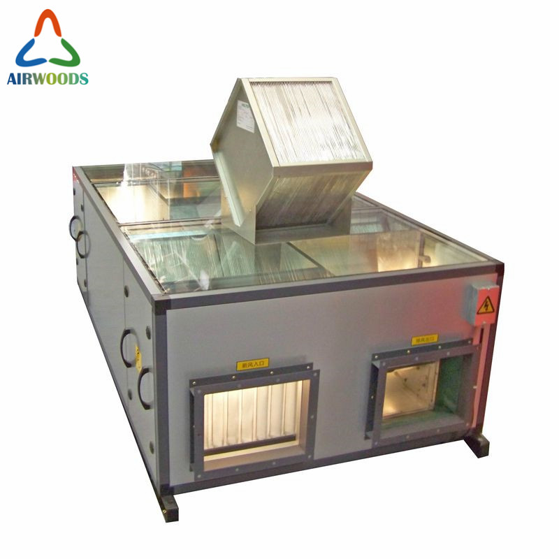 100% fresh air ceiling mounted Air Handling unit AHU with air filter ...