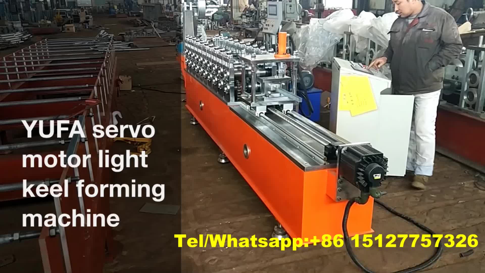 yufa U type furring truss light gauge keel roll forming machine ...