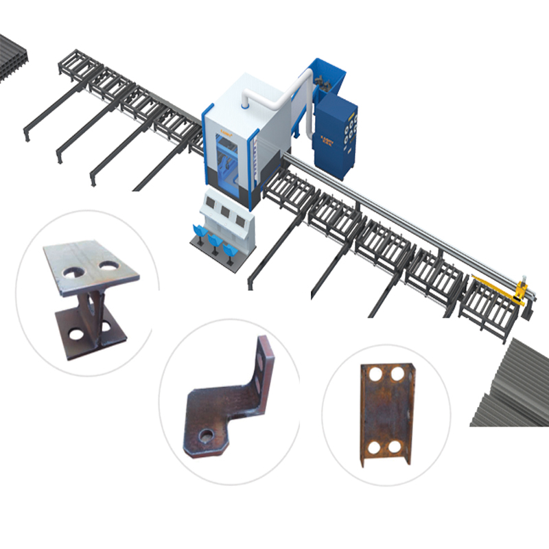 CNC H Beam Plasma Cutting Coping Machine for Steel Engineering ...