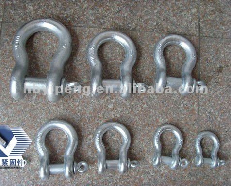 adjustable shackle with clevis pin (round pin anchor shackles ...