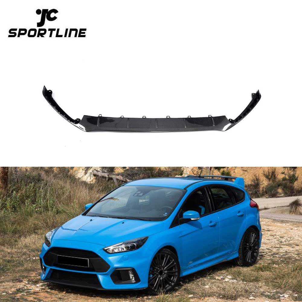 Carbon Fiber Front Lip Spoiler Body kit for Ford Focus RS Hatchback 16 ...