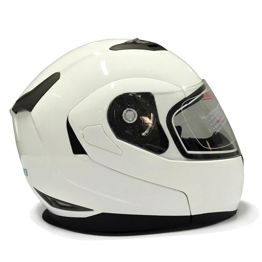 2018 DOT ABS Material Motorcycle Safety Helmet Built-In Bluetooth 500M ...