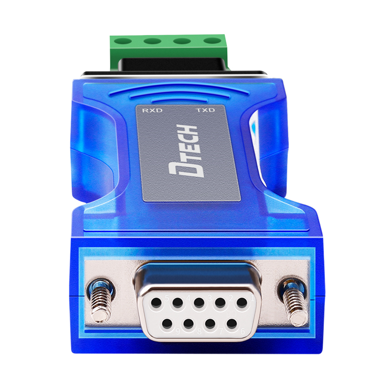 DTech RS232 to RS485 Converter Serial Communication Data Adapter with TX RX LED Indicators and ...