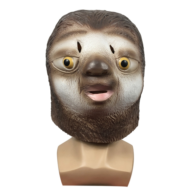 Realistic Zootopia Sloth Latex Mask Movie Protagonist Full Head Animal ...