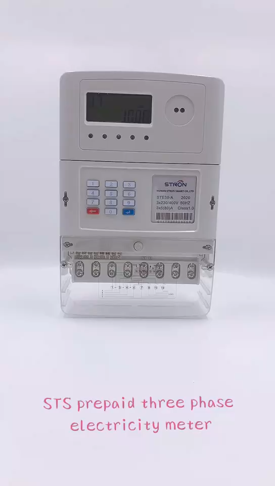 Smart Split Keypad 3 Phase Digital Energy Monitoring STS Prepaid Electricity Meter with CIU for ...