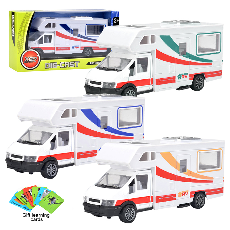 1:48 Camper Van Motorhome RV Diecast Car Simulation European Head RV ...