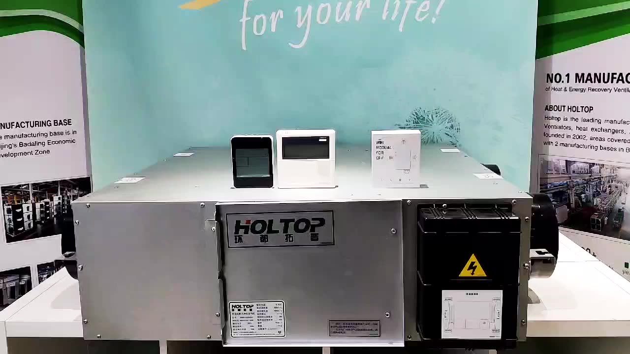 10 Speeds Airflow Control Mvhr BMS Air To Air Energy Recovery ...