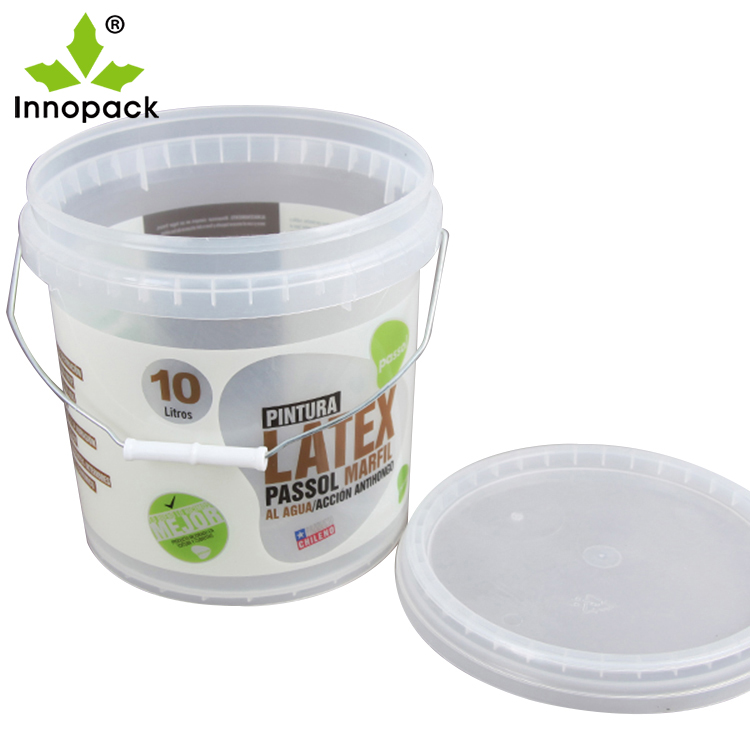 10 liter plastic clear/transparent bucket/pail - tradechina.com