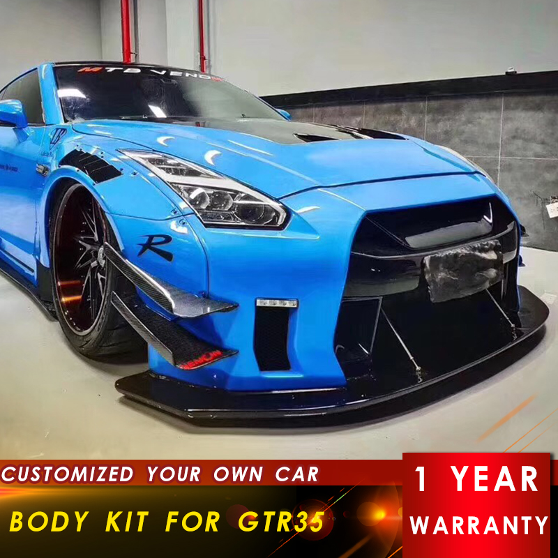 Wide Body Kit Front Bumper Rear Bumper For GTR R35 - tradechina.com