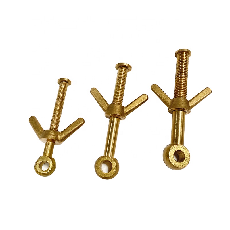 IMPA 692401Stainless Steel Marine Dog Bolt with Wing Nut M8 M10 M12 ...