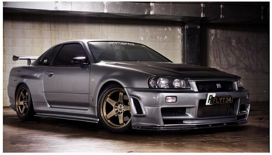 FOR Skyline BNR34 GTR NISMO STYLE BODYKIT lip rear spats pods side ...